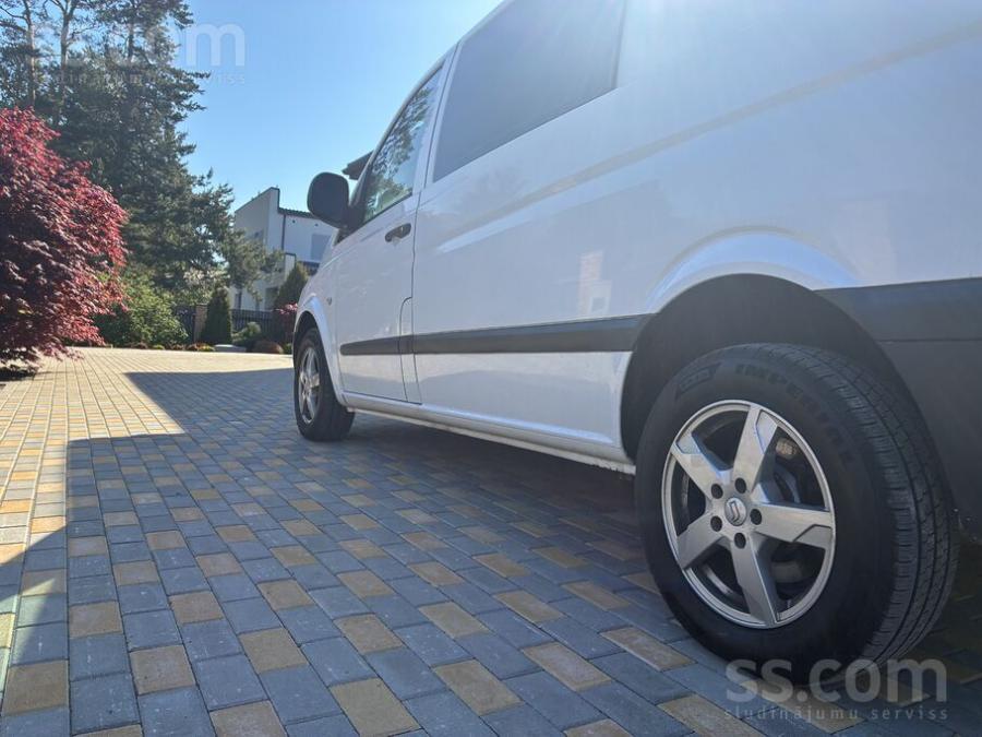 White Mercedes-Benz Vito 2008 in Riga, with an engine capacity of 2.20 L and mileage of 0 thousand km for 5900 €, photo 15 on AUTOMOTO.COM.LV