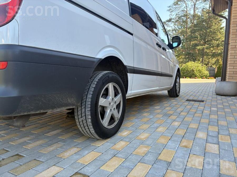 White Mercedes-Benz Vito 2008 in Riga, with an engine capacity of 2.20 L and mileage of 0 thousand km for 5900 €, photo 16 on AUTOMOTO.COM.LV