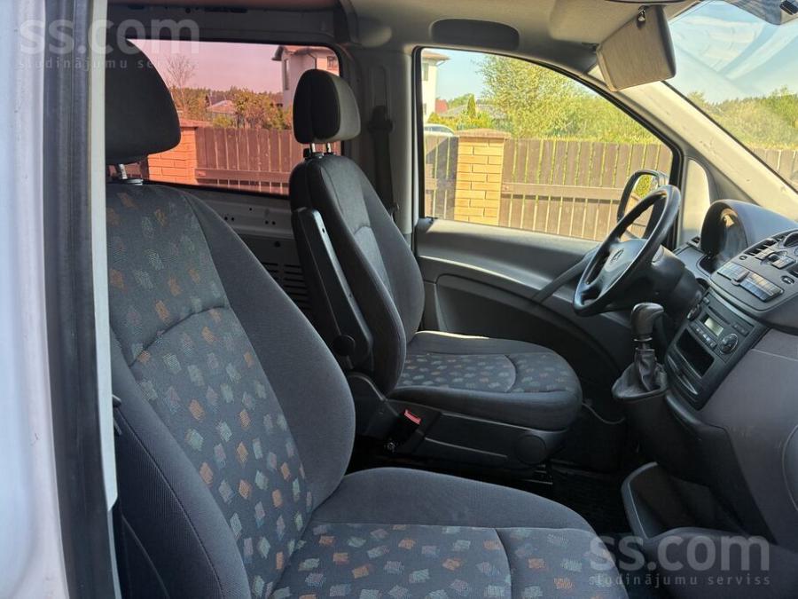 White Mercedes-Benz Vito 2008 in Riga, with an engine capacity of 2.20 L and mileage of 0 thousand km for 5900 €, photo 18 on AUTOMOTO.COM.LV