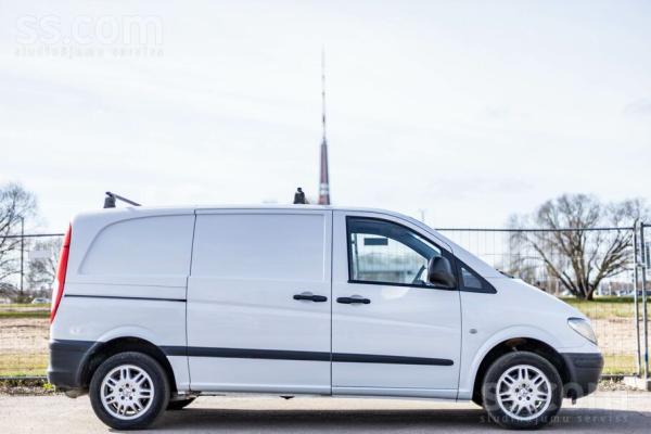 White Mercedes-Benz Vito 2009 in Riga, with an engine capacity of 2.20 L and mileage of 194 thousand km for 6490 €, photo 5 on AUTOMOTO.COM.LV