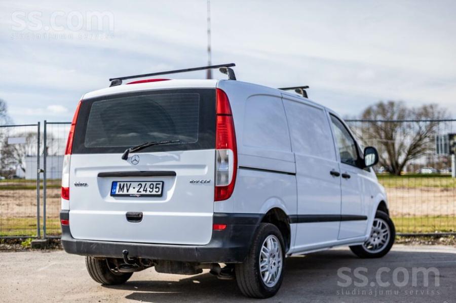White Mercedes-Benz Vito 2009 in Riga, with an engine capacity of 2.20 L and mileage of 194 thousand km for 6490 €, photo 6 on AUTOMOTO.COM.LV