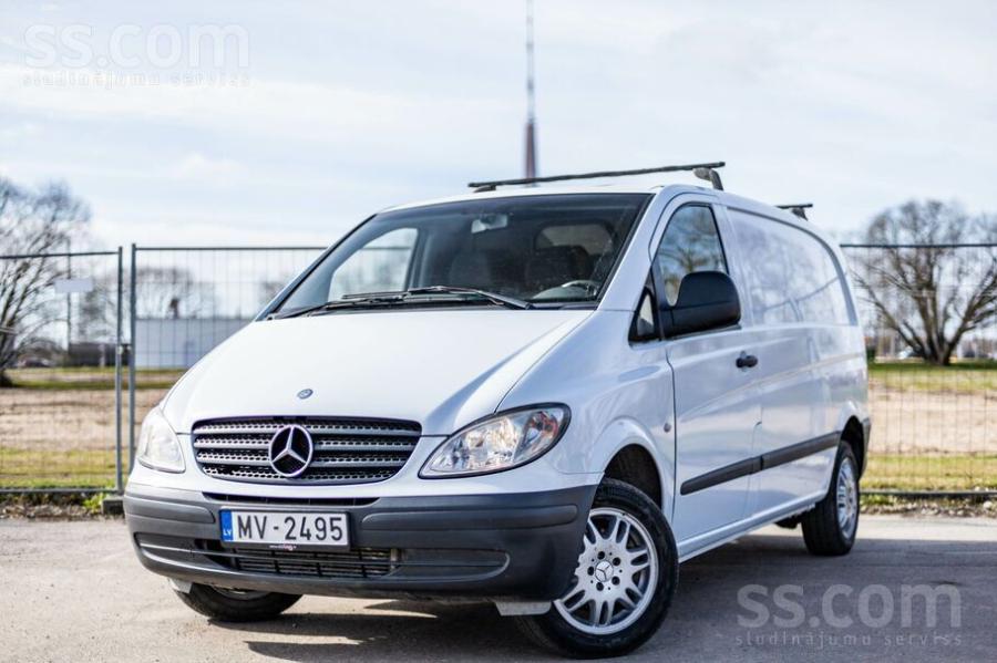 White Mercedes-Benz Vito 2009 in Riga, with an engine capacity of 2.20 L and mileage of 194 thousand km for 6490 €, photo 1 on AUTOMOTO.COM.LV