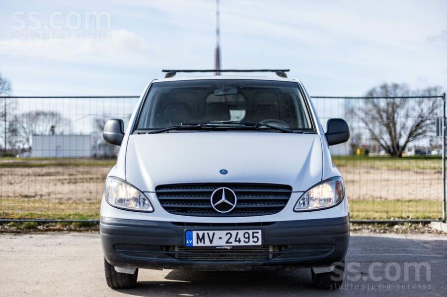 White Mercedes-Benz Vito 2009 in Riga, with an engine capacity of 2.20 L and mileage of 194 thousand km for 6490 €, photo 3 on AUTOMOTO.COM.LV