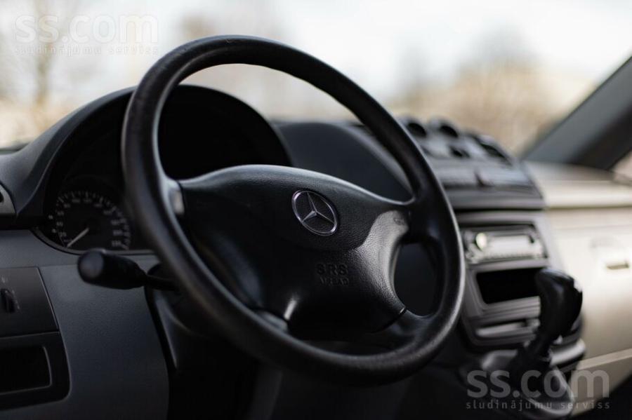 White Mercedes-Benz Vito 2009 in Riga, with an engine capacity of 2.20 L and mileage of 194 thousand km for 6490 €, photo 13 on AUTOMOTO.COM.LV