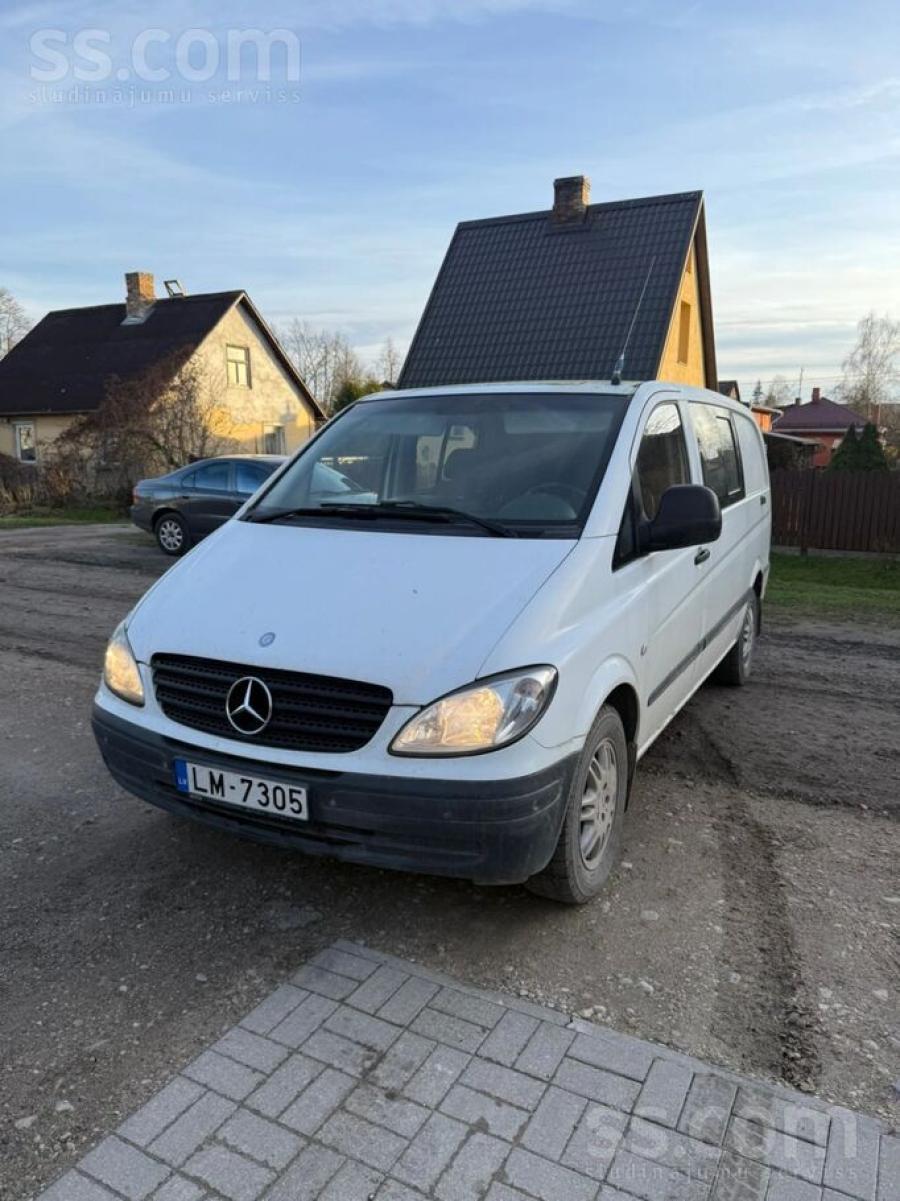 White Mercedes-Benz Vito 2009 in Jelgava, with an engine capacity of 3.00 L and mileage of 510 thousand km for 3900 €, photo 1 on AUTOMOTO.COM.LV