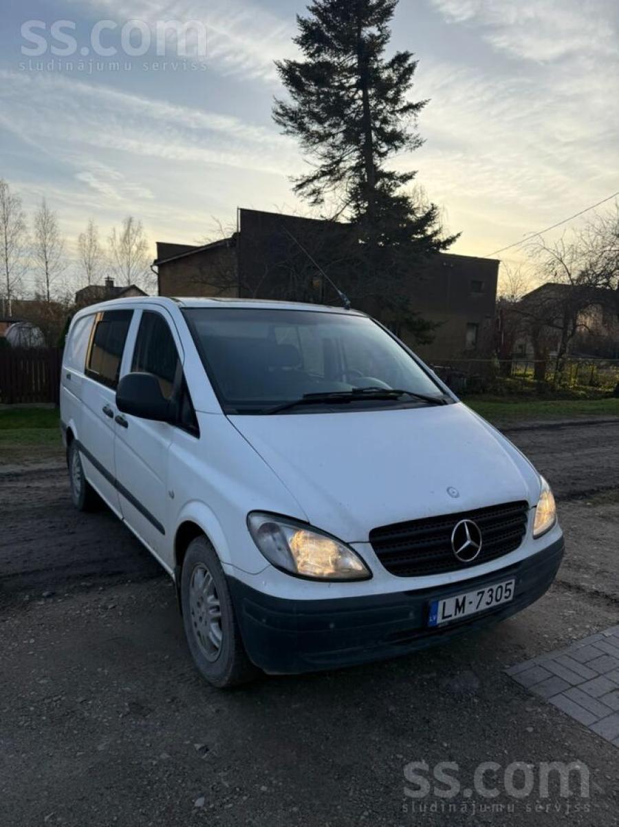 White Mercedes-Benz Vito 2009 in Jelgava, with an engine capacity of 3.00 L and mileage of 510 thousand km for 3900 €, photo 2 on AUTOMOTO.COM.LV