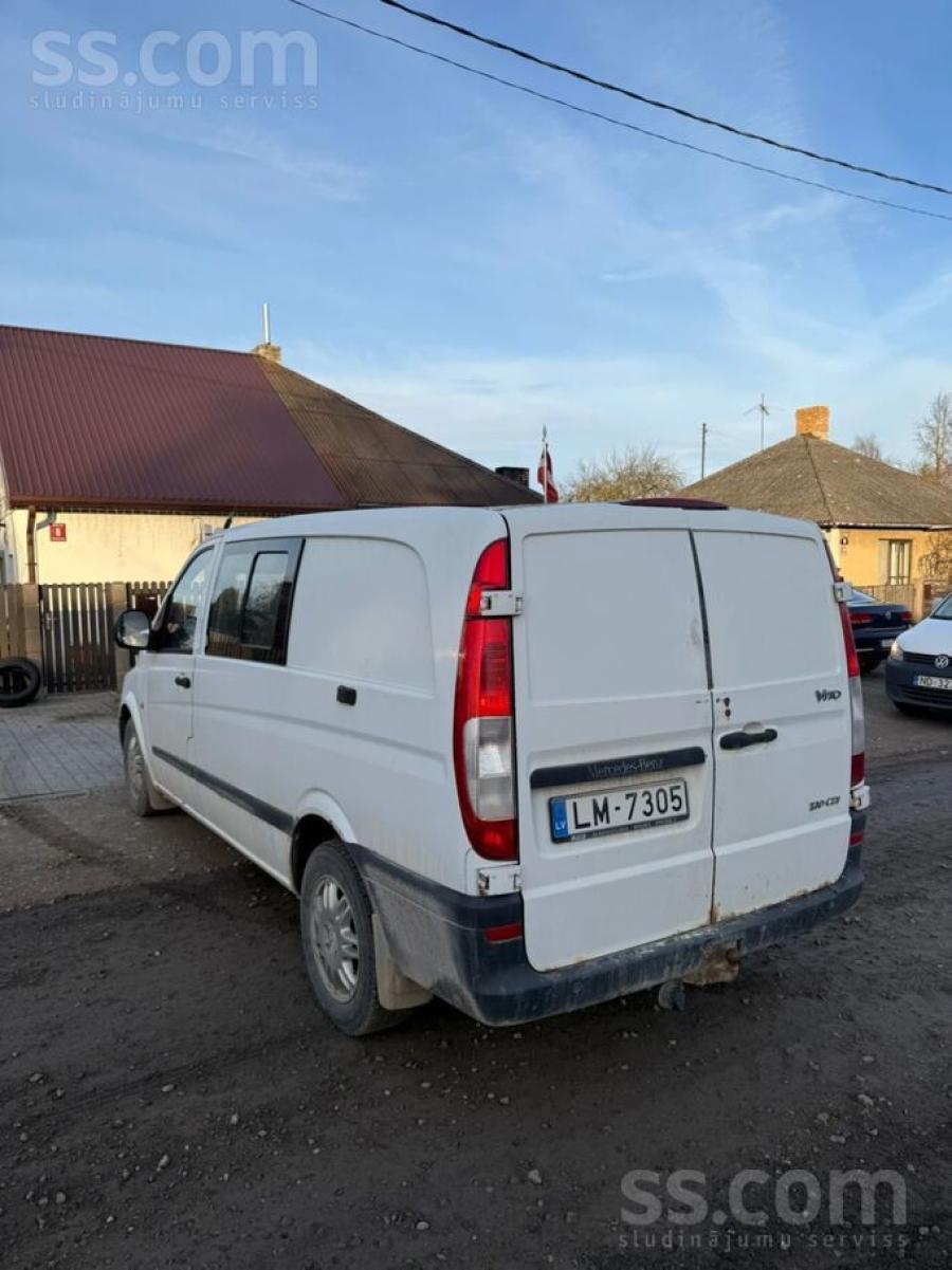 White Mercedes-Benz Vito 2009 in Jelgava, with an engine capacity of 3.00 L and mileage of 510 thousand km for 3900 €, photo 5 on AUTOMOTO.COM.LV