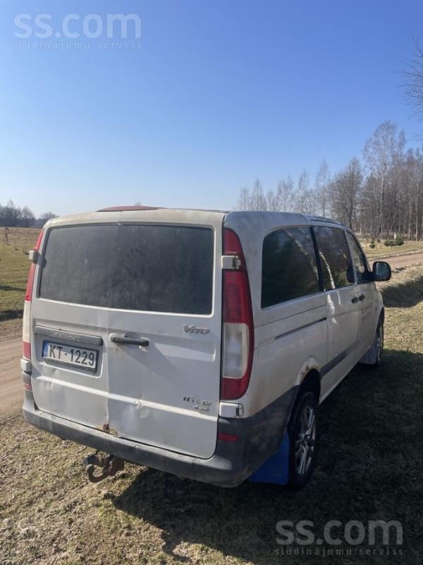 White Mercedes-Benz Vito 2009 in Cesis, with an engine capacity of 2.20 L and mileage of 365 thousand km for 5500 €, photo 2 on AUTOMOTO.COM.LV