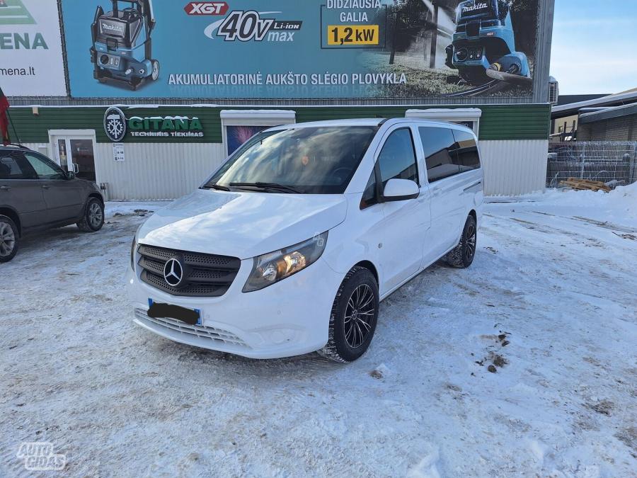 White Mercedes-Benz Vito 2015 in Taurage, with an engine capacity of 2.10 L and mileage of 265 thousand km for 10300 €, photo 1 on AUTOMOTO.COM.LV