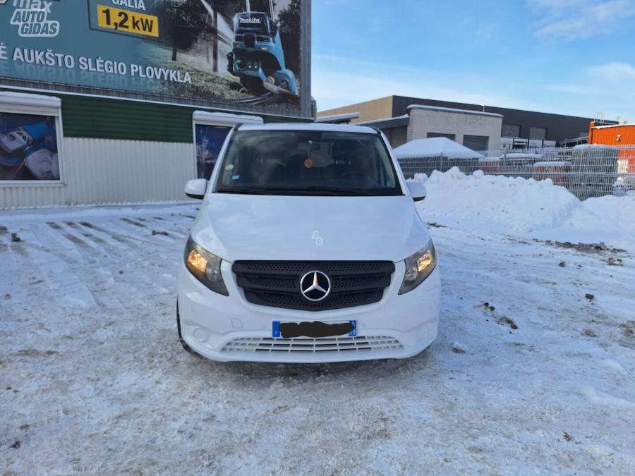 White Mercedes-Benz Vito 2015 in Taurage, with an engine capacity of 2.10 L and mileage of 265 thousand km for 10300 €, photo 2 on AUTOMOTO.COM.LV