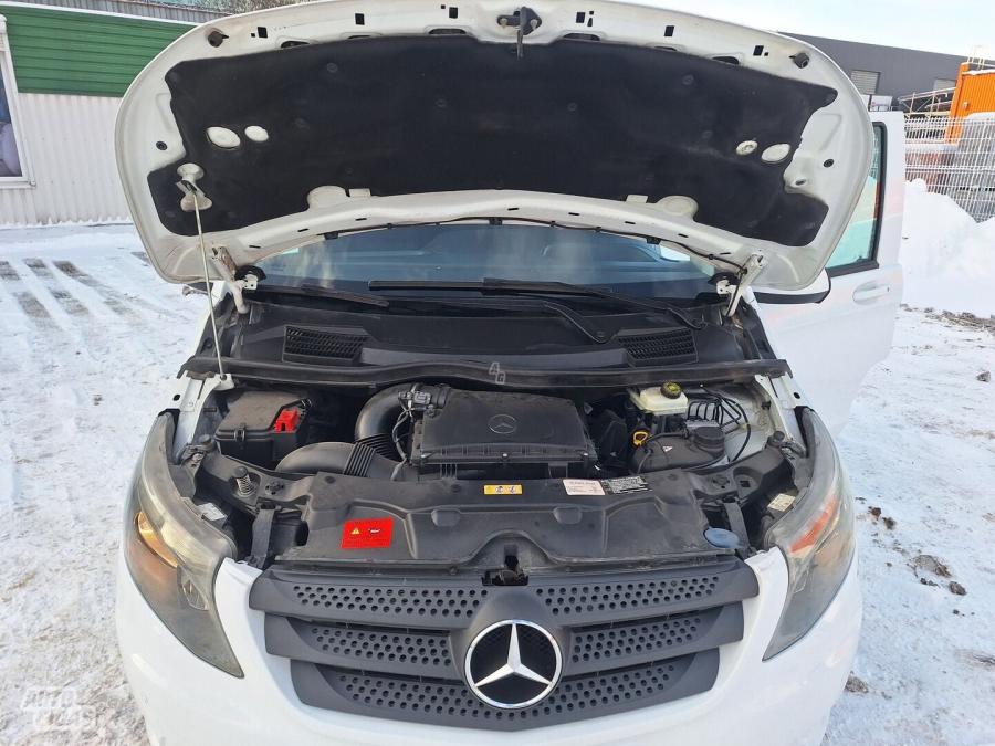 White Mercedes-Benz Vito 2015 in Taurage, with an engine capacity of 2.10 L and mileage of 265 thousand km for 10300 €, photo 16 on AUTOMOTO.COM.LV
