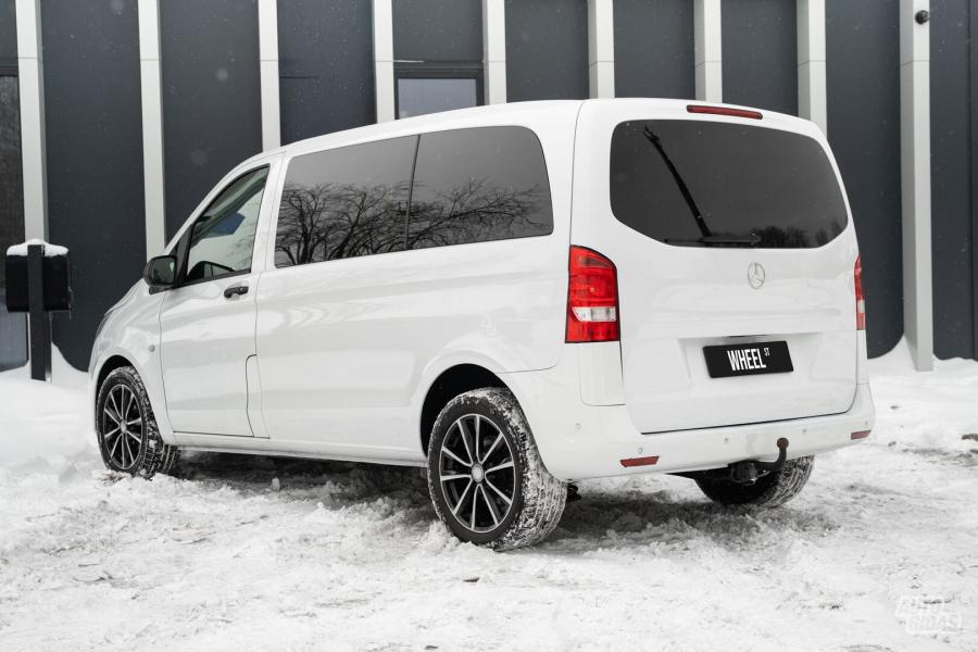White Mercedes-Benz Vito 2016 in Vilnius, with an engine capacity of 1.60 L and mileage of 205 thousand km for 10700 €, photo 3 on AUTOMOTO.COM.LV