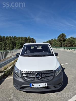 White Mercedes-Benz Vito 2016 in Riga, with an engine capacity of 1.60 L and mileage of 156 thousand km for 8600 €, photo 3 on AUTOMOTO.COM.LV