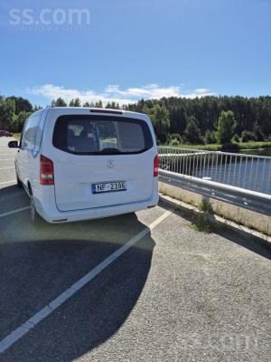 White Mercedes-Benz Vito 2016 in Riga, with an engine capacity of 1.60 L and mileage of 156 thousand km for 8600 €, photo 4 on AUTOMOTO.COM.LV