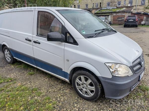 White Mercedes-Benz Vito 2011 in Riga, with an engine capacity of 2.20 L and mileage of 216 thousand km for 5950 €, photo 9 on AUTOMOTO.COM.LV