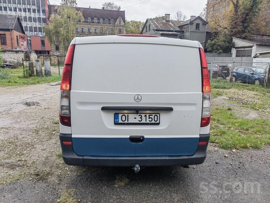White Mercedes-Benz Vito 2011 in Riga, with an engine capacity of 2.20 L and mileage of 216 thousand km for 5950 €, photo 6 on AUTOMOTO.COM.LV
