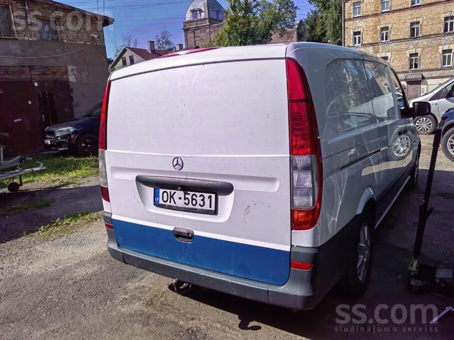 White Mercedes-Benz Vito 2011 in Riga, with an engine capacity of 2.20 L and mileage of 217 thousand km for 5250 €, photo 6 on AUTOMOTO.COM.LV