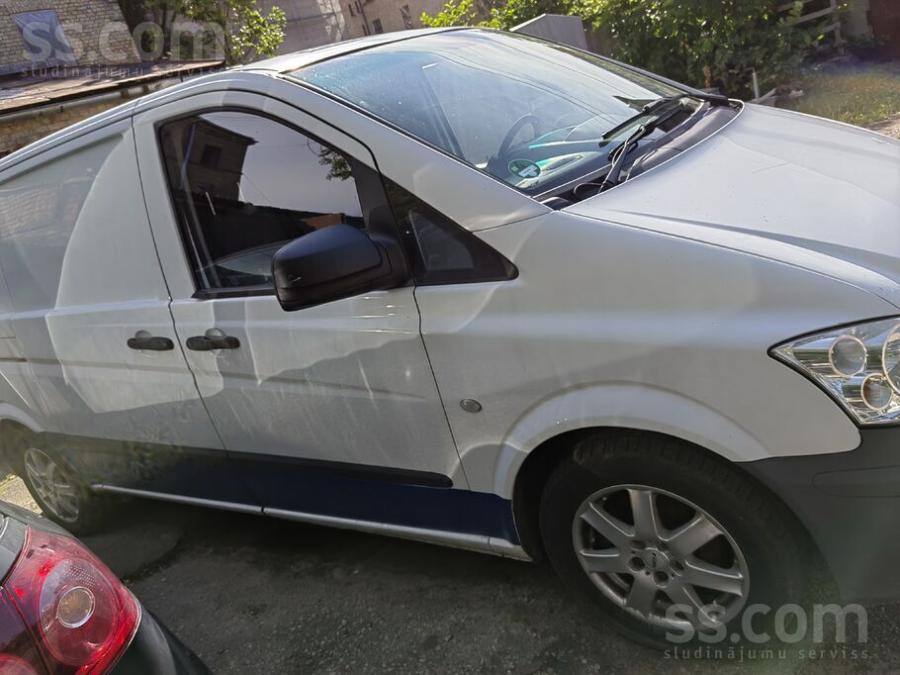 White Mercedes-Benz Vito 2011 in Riga, with an engine capacity of 2.20 L and mileage of 217 thousand km for 5250 €, photo 7 on AUTOMOTO.COM.LV