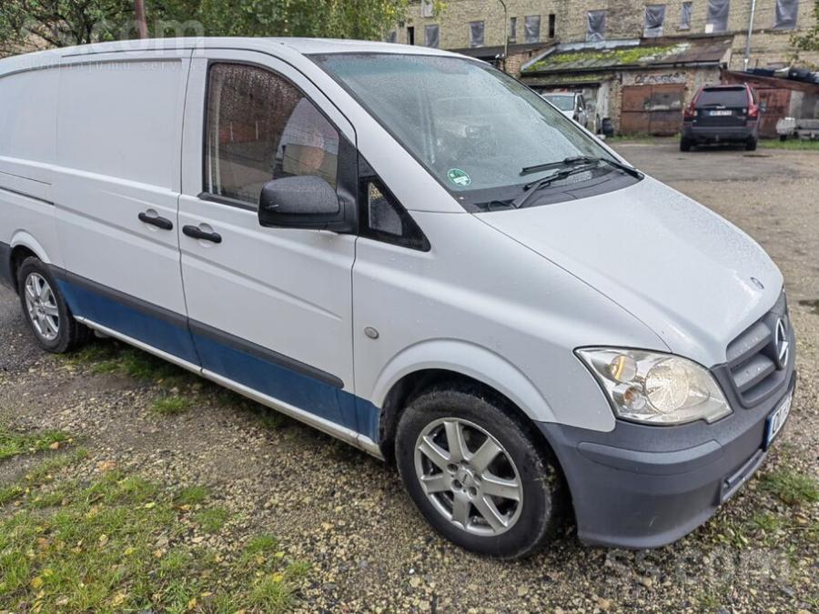 White Mercedes-Benz Vito 2011 in Riga, with an engine capacity of 2.20 L and mileage of 217 thousand km for 5250 €, photo 10 on AUTOMOTO.COM.LV