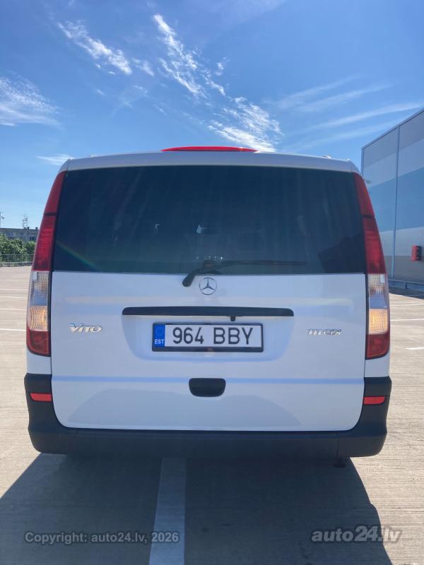 White Mercedes-Benz Vito 2009 in Tallinn, with an engine capacity of 2.10 L and mileage of 280 thousand km for 6500 €, photo 6 on AUTOMOTO.COM.LV