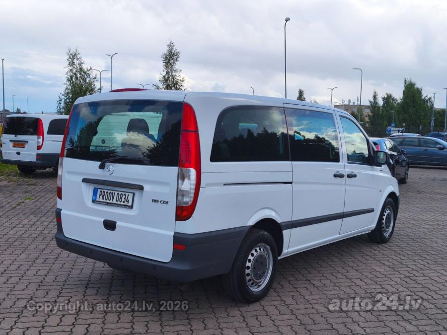 White Mercedes-Benz Vito 2014 in Tartu, with an engine capacity of 2.10 L and mileage of 341 thousand km for 9999 €, photo 4 on AUTOMOTO.COM.LV