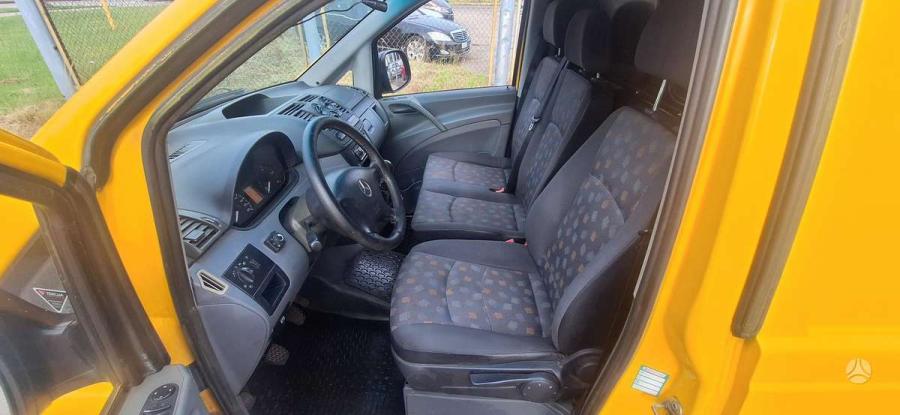 Dzeltens Mercedes-Benz Vito 2007 Viļņa, ar dzinēja tilpumu 2.18 L un nobraukumu 161 tūkst. km par 5500 €, foto 13 vietnē AUTOMOTO.COM.LV