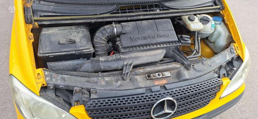Dzeltens Mercedes-Benz Vito 2007 Viļņa, ar dzinēja tilpumu 2.18 L un nobraukumu 161 tūkst. km par 5500 €, foto 16 vietnē AUTOMOTO.COM.LV