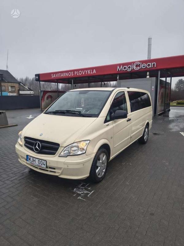 Yellow Mercedes-Benz Vito 2011 in Rokiskis, with an engine capacity of 2.14 L and mileage of 360 thousand km for 6000 €, photo 1 on AUTOMOTO.COM.LV