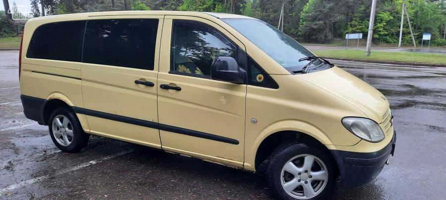 Dzeltens Mercedes-Benz Vito 2006 Kauņa, ar dzinēja tilpumu 2.20 L un nobraukumu 370 tūkst. km par 5200 €, foto 3 vietnē AUTOMOTO.COM.LV