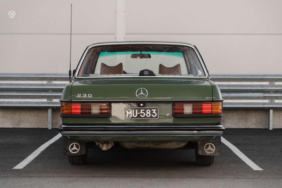 Green Mercedes-Benz W 123 1979 in Tallinn, with an engine capacity of 2.31 L and mileage of 135 thousand km for 12900 €, photo 7 on AUTOMOTO.COM.LV