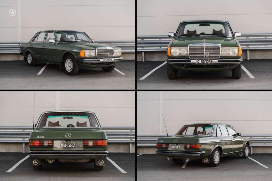 Green Mercedes-Benz W 123 1979 in Tallinn, with an engine capacity of 2.31 L and mileage of 135 thousand km for 12900 €, photo 32 on AUTOMOTO.COM.LV