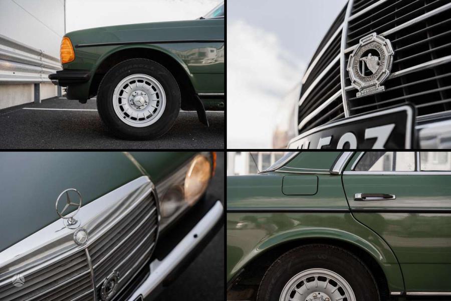 Green Mercedes-Benz W 123 1979 in Tallinn, with an engine capacity of 2.31 L and mileage of 135 thousand km for 12900 €, photo 34 on AUTOMOTO.COM.LV