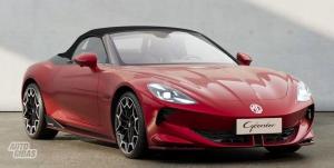 Red MG Cyberster 2026 in Vilnius, with an engine capacity of 0.00 L and mileage of 1 thousand km for 65930 €, photo 1 on AUTOMOTO.COM.LV