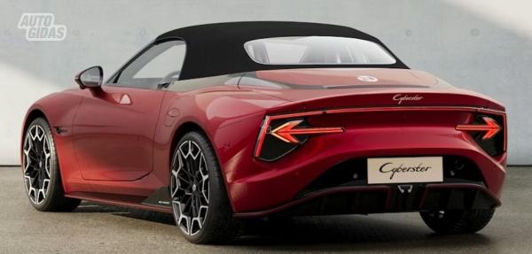 Red MG Cyberster 2026 in Vilnius, with an engine capacity of 0.00 L and mileage of 1 thousand km for 65930 €, photo 2 on AUTOMOTO.COM.LV