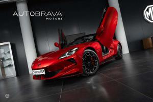 Red MG Cyberster 2026 in Vilnius, with an engine capacity of 0.00 L and mileage of 0 thousand km for 65930 €, photo  on AUTOMOTO.COM.LV