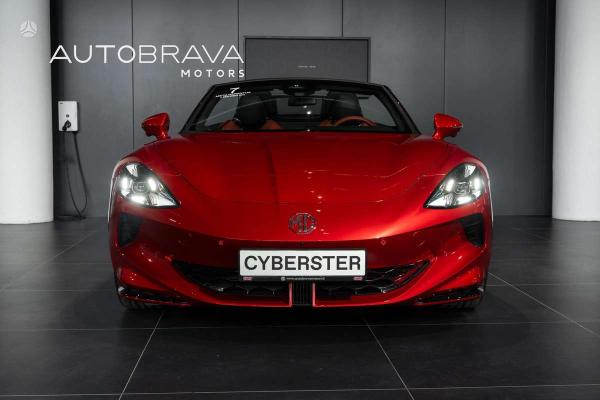 Red MG Cyberster 2026 in Vilnius, with an engine capacity of 0.00 L and mileage of 0 thousand km for 65930 €, photo 5 on AUTOMOTO.COM.LV