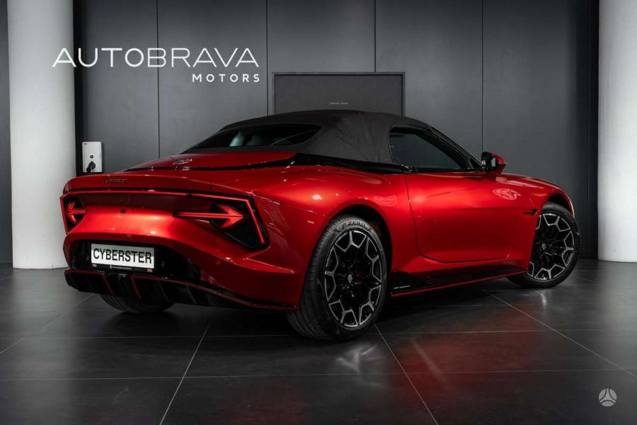 Red MG Cyberster 2026 in Vilnius, with an engine capacity of 0.00 L and mileage of 0 thousand km for 65930 €, photo 9 on AUTOMOTO.COM.LV