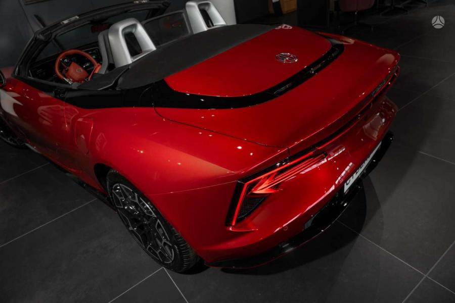 Red MG Cyberster 2026 in Vilnius, with an engine capacity of 0.00 L and mileage of 0 thousand km for 65930 €, photo 14 on AUTOMOTO.COM.LV