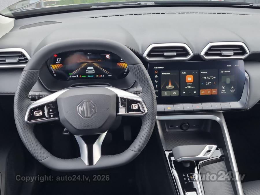 Black MG ZS 2026 in Johvi, with an engine capacity of 1.50 L and mileage of 10 thousand km for 27680 €, photo 8 on AUTOMOTO.COM.LV