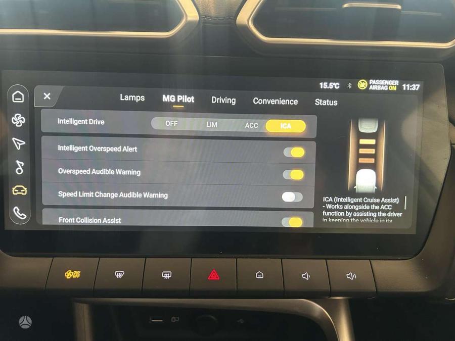 Pelēks MG ZS 2025 Šauļi, ar dzinēja tilpumu 1.50 L un nobraukumu 21 tūkst. km par 22750 €, foto 23 vietnē AUTOMOTO.COM.LV