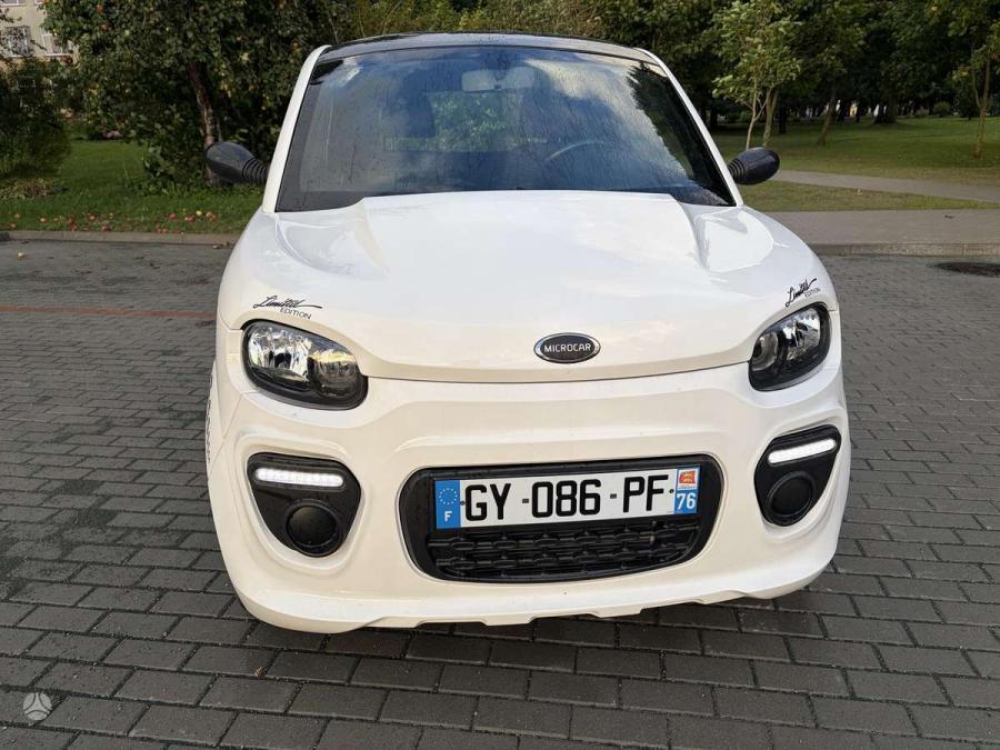 White Microcar DUE 2024 in Gargzdai, with an engine capacity of 0.48 L and mileage of 2 thousand km for 8999 €, photo 9 on AUTOMOTO.COM.LV