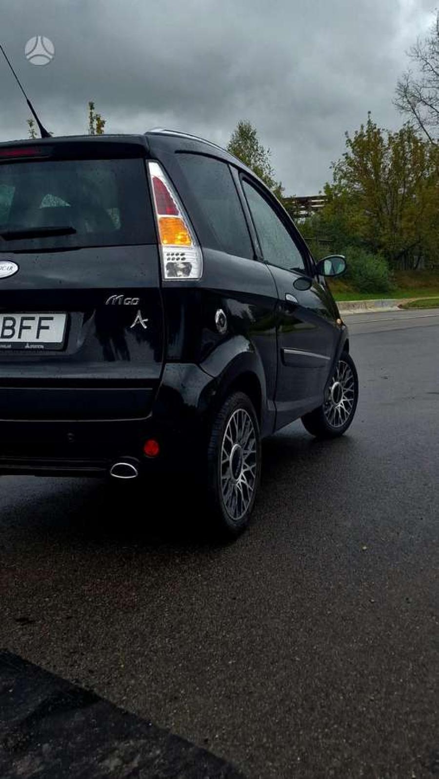 Black Microcar Mgo 2014 in Vilnius, with an engine capacity of 0.51 L and mileage of 33 thousand km for 5000 €, photo 4 on AUTOMOTO.COM.LV