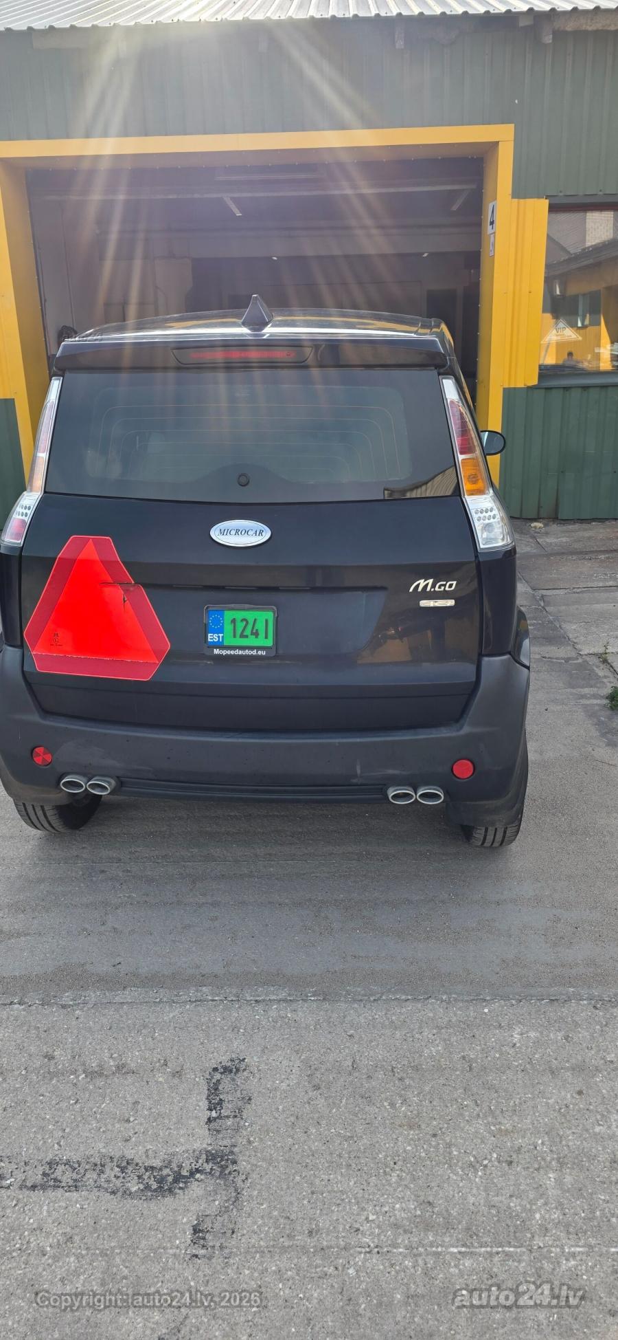 Black Microcar M.GO 2014 in Tallinn, with an engine capacity of 0.49 L and mileage of 0 thousand km for 4900 €, photo 16 on AUTOMOTO.COM.LV