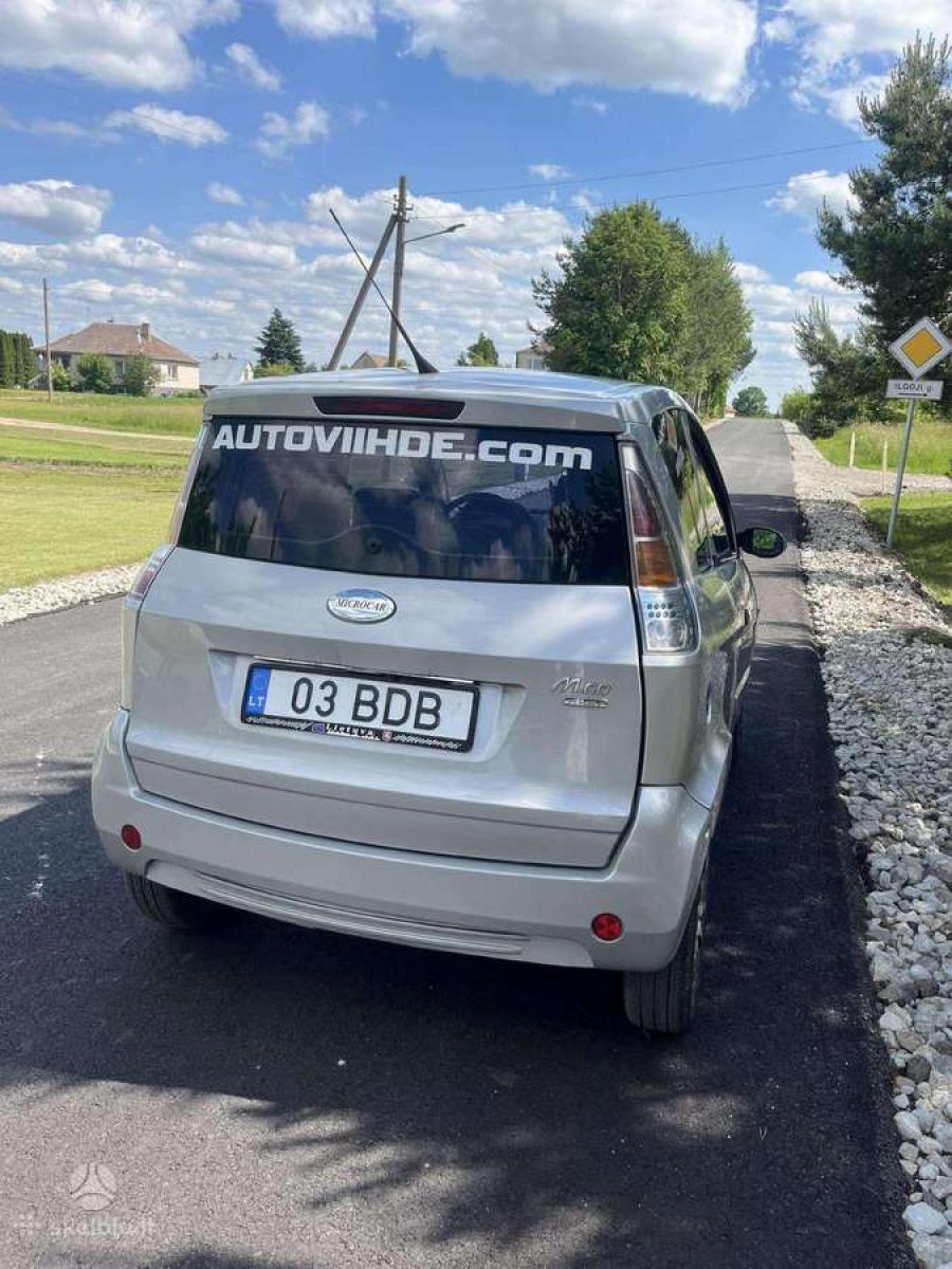 Pelēks Microcar Mgo 2011 Lazdijai, ar dzinēja tilpumu 0.40 L un nobraukumu 70 tūkst. km par 3450 €, foto 5 vietnē AUTOMOTO.COM.LV