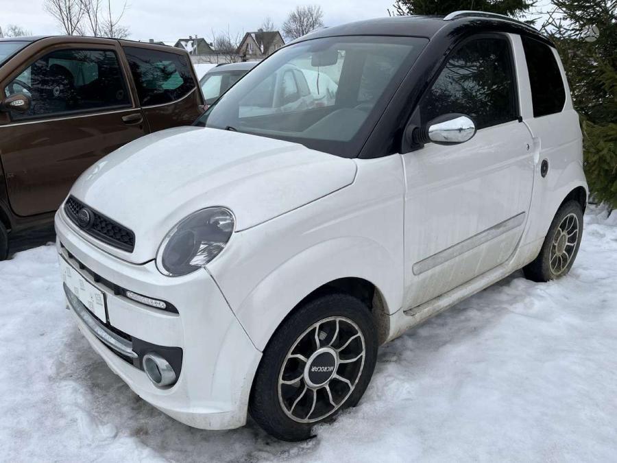 White Microcar Mgo 2017 in Taurage, with an engine capacity of 0.48 L and mileage of 46 thousand km for 3700 €, photo 1 on AUTOMOTO.COM.LV