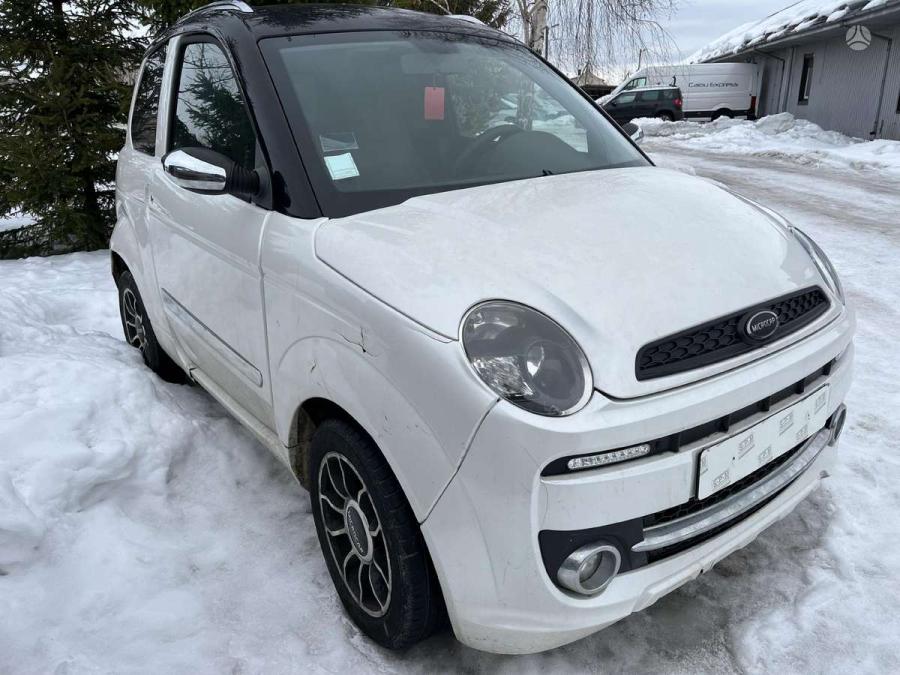 White Microcar Mgo 2017 in Taurage, with an engine capacity of 0.48 L and mileage of 46 thousand km for 3700 €, photo 3 on AUTOMOTO.COM.LV