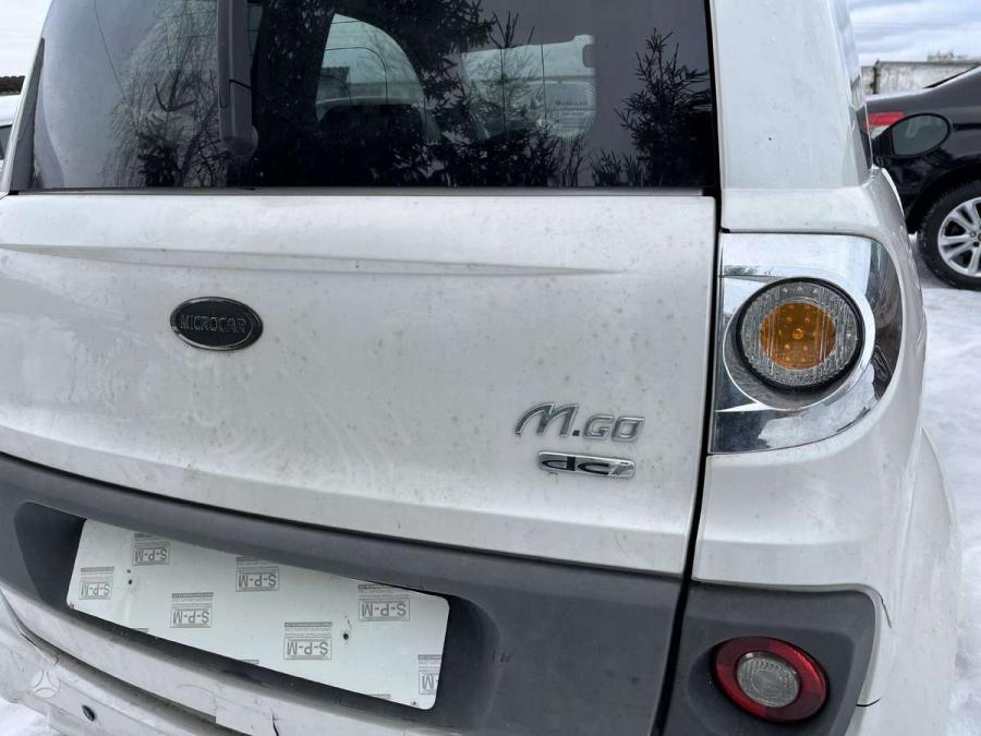 White Microcar Mgo 2017 in Taurage, with an engine capacity of 0.48 L and mileage of 46 thousand km for 3700 €, photo 10 on AUTOMOTO.COM.LV