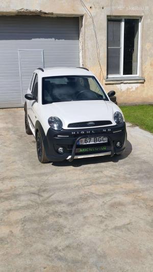 White Microcar Mgo 2019 in Sakiai, with an engine capacity of 0.80 L and mileage of 47 thousand km for 5500 €, photo  on AUTOMOTO.COM.LV