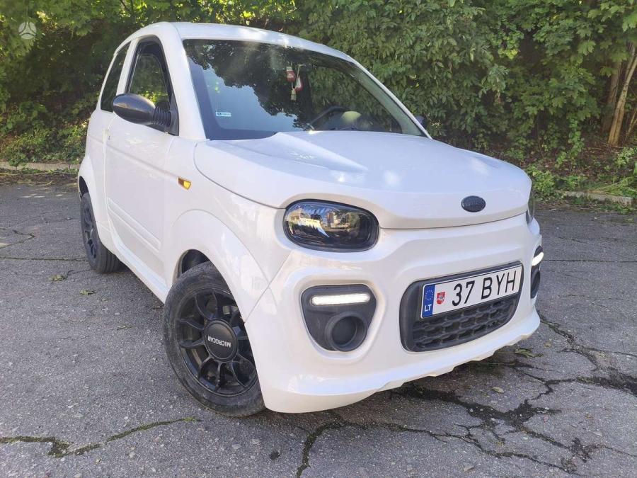 White Microcar Mgo 2021 in Kaunas, with an engine capacity of 0.00 L and mileage of 28 thousand km for 7999 €, photo 1 on AUTOMOTO.COM.LV
