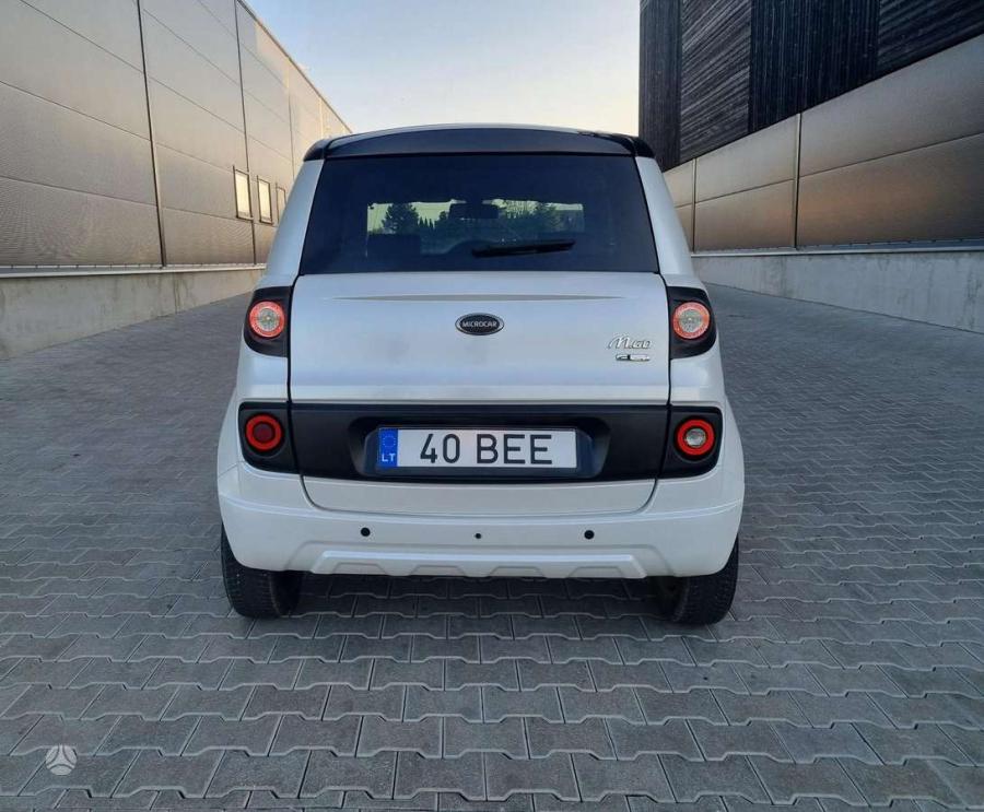 White Microcar Mgo 2023 in Siauliai, with an engine capacity of 0.48 L and mileage of 16 thousand km for 7900 €, photo 10 on AUTOMOTO.COM.LV